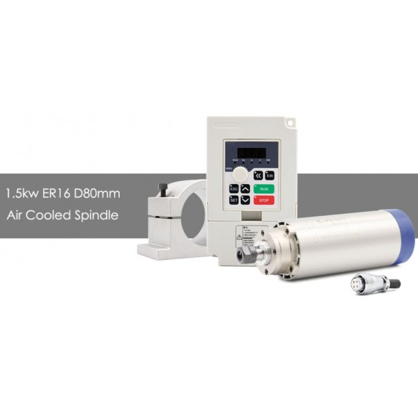 Cnc Spindle Er11 48V 400W Brushed High Speed Air Cooled Spindle Motor ...